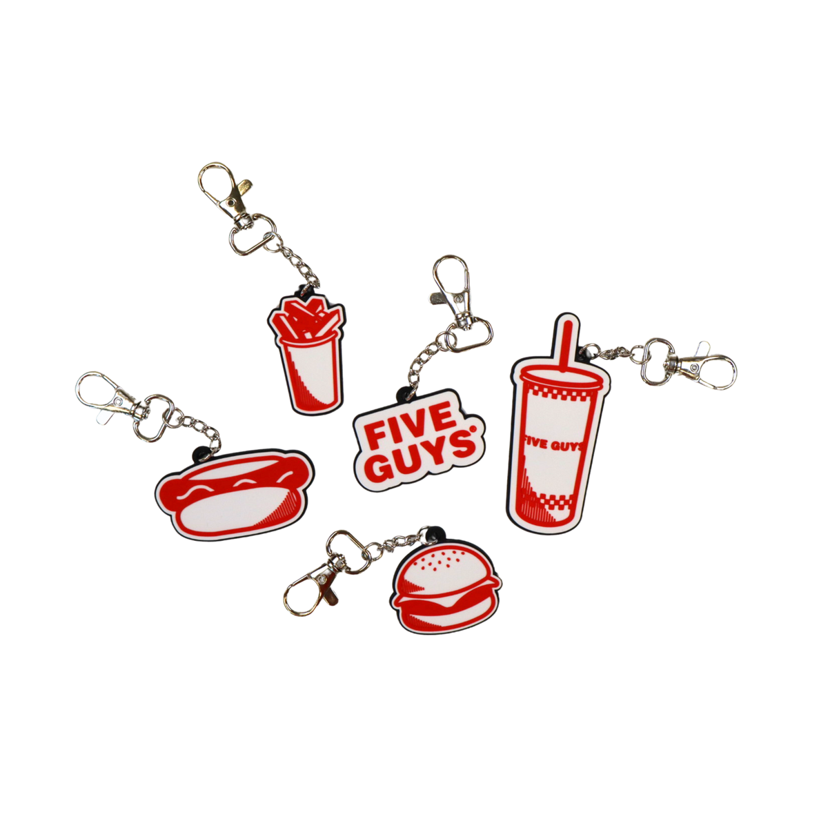 FG Custom Cut Key Chains - 5pk – Five Guys Shop